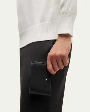 Montblanc Saffiano Leather Sartorial Bifold Wallet - Black