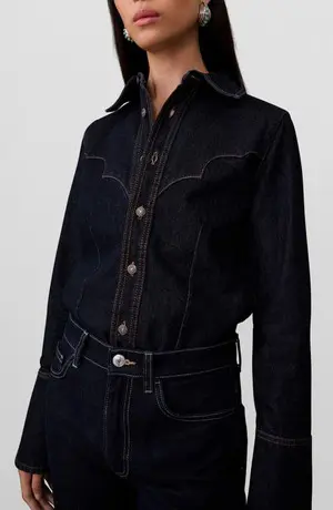 Mango Western Denim Shirt