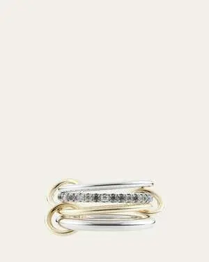 SPINELLI KILCOLLIN Spinelli Kilcollin 18K Yellow Gold And Silver Diamond Ring - Multi