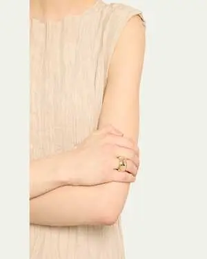 Verdura 18k Yellow Diamond Constellation Band Ring
