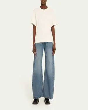 EB DENIM Eero Cotton Tee - Milk