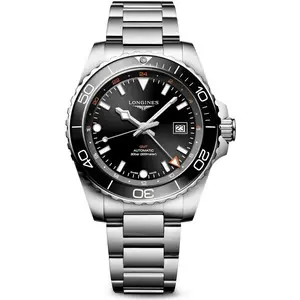 LONGINES Hydroconquest Gmt Automatic Bracelet Watch - Black