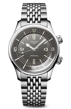 LONGINES Legend Diver Bracelet Watch - Silver/ Grey