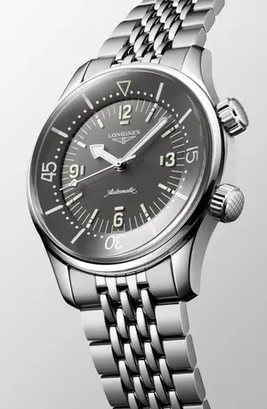 LONGINES Legend Diver Bracelet Watch - Silver/ Grey