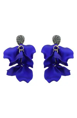 PANACEA Petals Drop Earrings - Blue