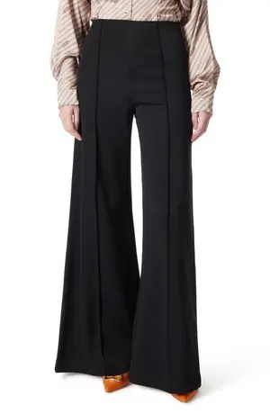 DO BY DEE OCLEPPO Smooth Stretch Twill Pull-on Wide Leg Pants - Black