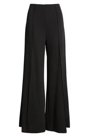 DO BY DEE OCLEPPO Smooth Stretch Twill Pull-on Wide Leg Pants - Black