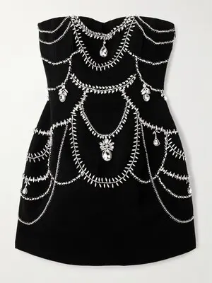 Simkhai Arta Crystal-embellished Mini Dress - Black