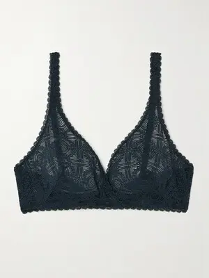 ERES Fuseau Stretch-lace Soft-cup Triangle Bra - Blue