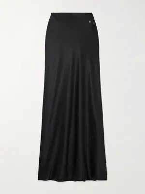 Eterne Bianca Silk-satin Maxi Skirt