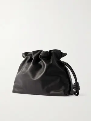 Loewe Flamenco Leather Clutch - Black