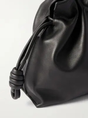 Loewe Flamenco Leather Clutch - Black