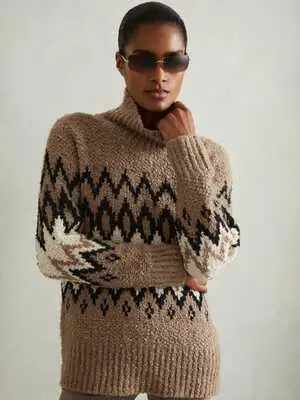 REISS Bobbi Fairisle Knit Jumper