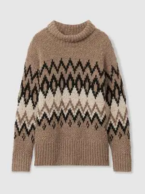 REISS Bobbi Fairisle Knit Jumper