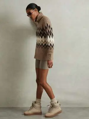 REISS Bobbi Fairisle Knit Jumper