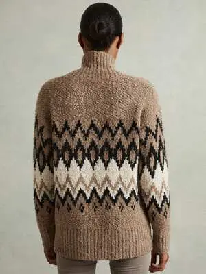 REISS Bobbi Fairisle Knit Jumper