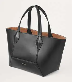 JIMMY CHOO Diamond Small Leather Tote - Black