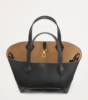 JIMMY CHOO Diamond Small Leather Tote - Black