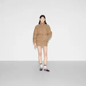 Gucci Gg Canvas Bomber Jacket