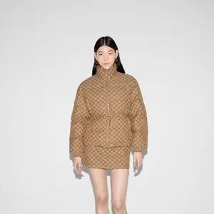 Gucci Gg Canvas Bomber Jacket
