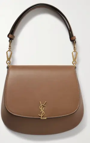 Saint Laurent SAINT LAURENT Voltaire Mini Leather Tote Tan