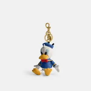 COACH Disney Donald Duck Collectible Bag Charm - Brass/chalk Multi