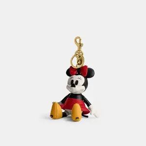 COACH Disney Minnie Mouse Bag Charm - Brass/chalk Multi