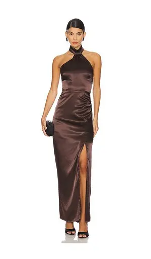 More To Come Darcey Maxi Dress - Dark Brown | Editorialist