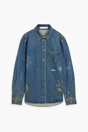 Helmut Lang Painted Denim Shirt Jacket