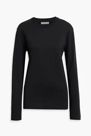 Helmut Lang Cotton-jersey Top - Black