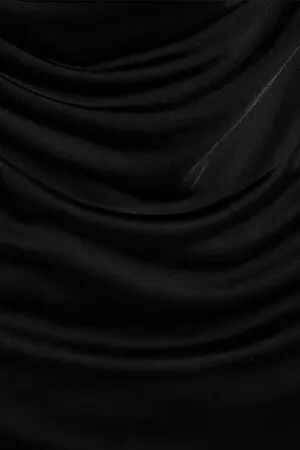 Helmut Lang Draped Stretch-satin Dress