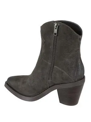 Ash Ankle Boots - Velours Bistro