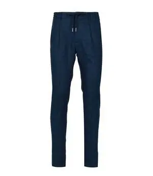 Tagliatore Linen Trousers With Drawstring Waist