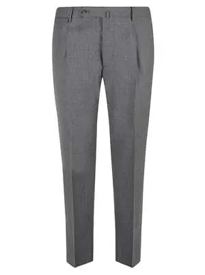 Tagliatore Linen Trousers With Drawstring Waist