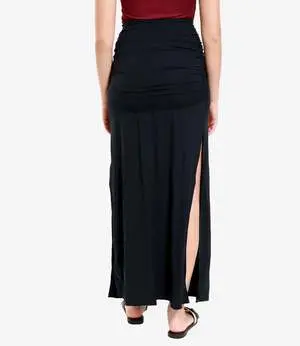 Federica Tosi Faux Leather Midi Skirt