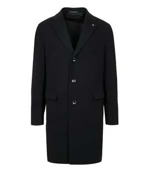 Tagliatore Straight Hem Coats For Men