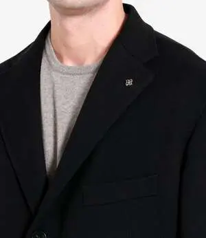 Tagliatore Wool And Cashmere Blend Mid-length Coat - Black