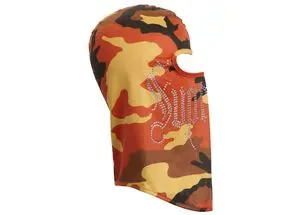 Supreme Rhinestone Balaclava Red Camo