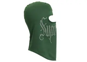 Supreme Rhinestone Balaclava - Green