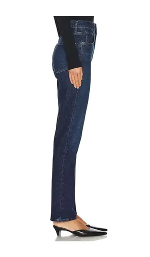 AGOLDE High Rise Stovepipe Jeans In Dark Wash