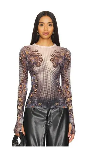 AFRM Kaylee Long Sleeve Top - Nude