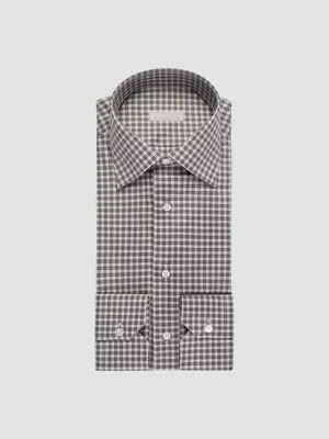 Stefano Ricci Handmade Asti Shirt - Black Mocha
