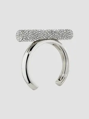 Alexander McQueen Cross Bar Cuff Bracelet