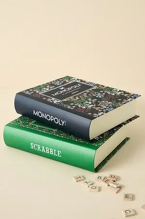 Anthropologie Floral Bookshelf Game