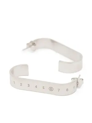 MAISON MARGIELA Numbers-motif Matte-finish Earrings