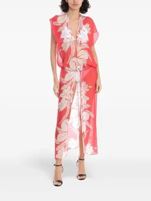 AMIR SLAMA Floral-print Beach Dress