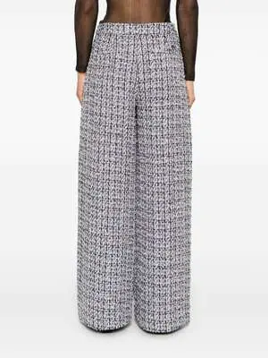 Karl Lagerfeld Bouclé Palazzo Trousers