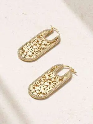 SYDNEY EVAN Icon Wallpaper 14-karat Diamond Earrings