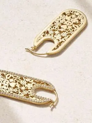 SYDNEY EVAN Icon Wallpaper 14-karat Diamond Earrings