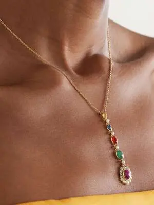 AMRAPALI LONDON Navratna Multi-stone Necklace